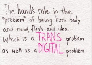 Transgender Hand as Digital Device | PPT