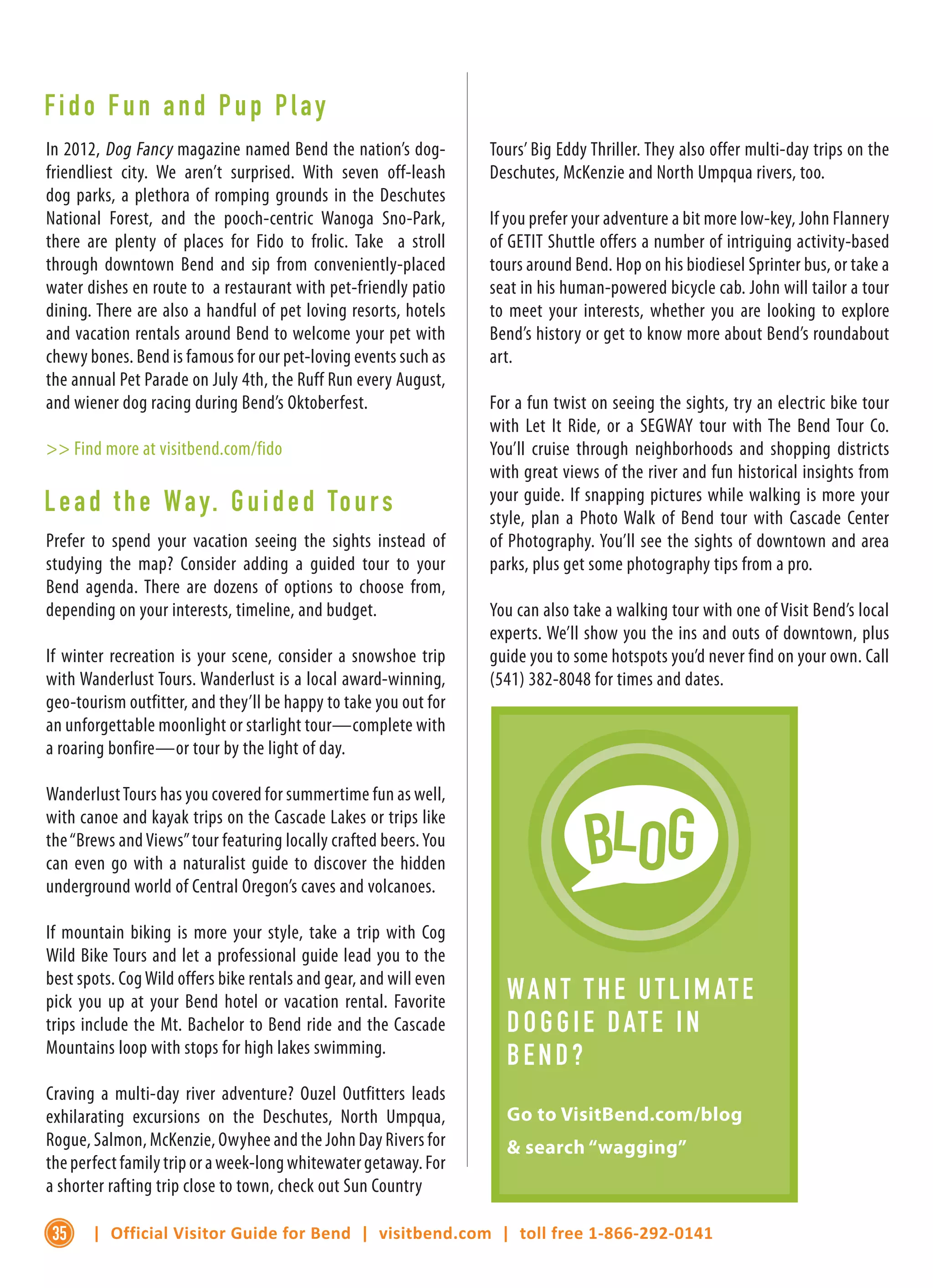 Bend Visitors Guide | PDF