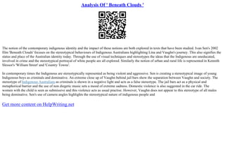 Beneath Clouds | PDF