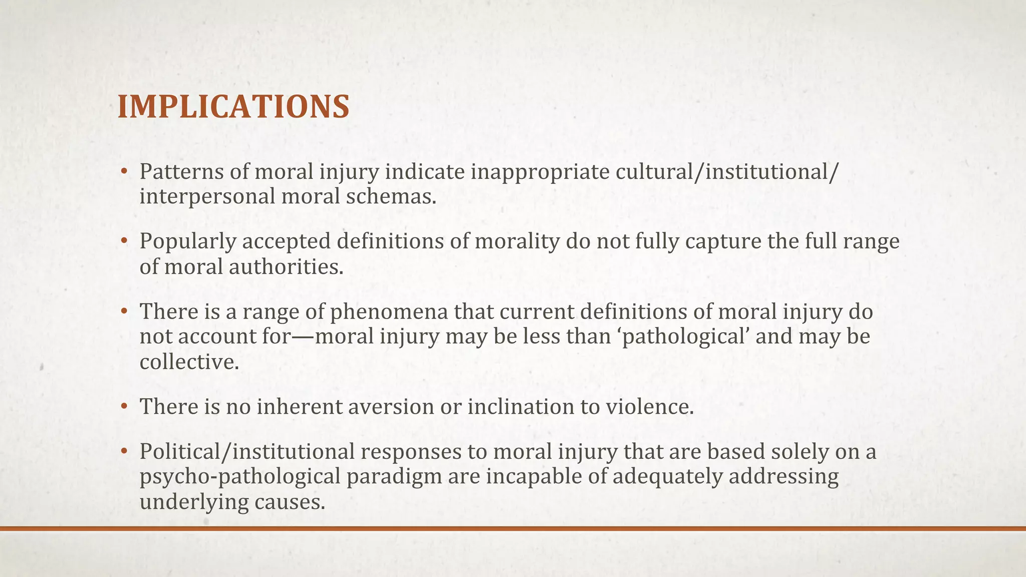 Institutional Theory of Moral Injury | PDF