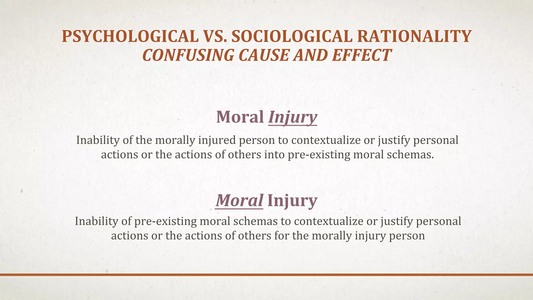 Institutional Theory of Moral Injury | PDF