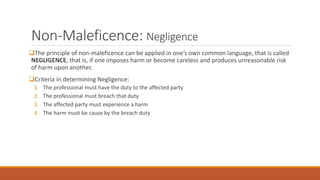 Beneficence and non maleficence | PPTX