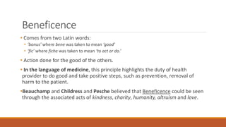 Beneficence and non maleficence | PPTX