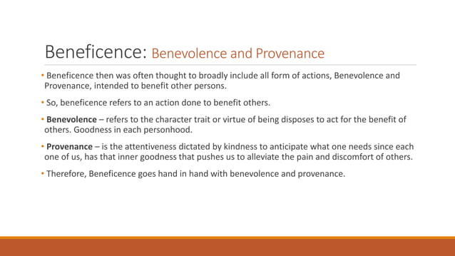 Beneficence and non maleficence | PPTX