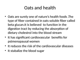 Beneficial effects of oats and health.pptx