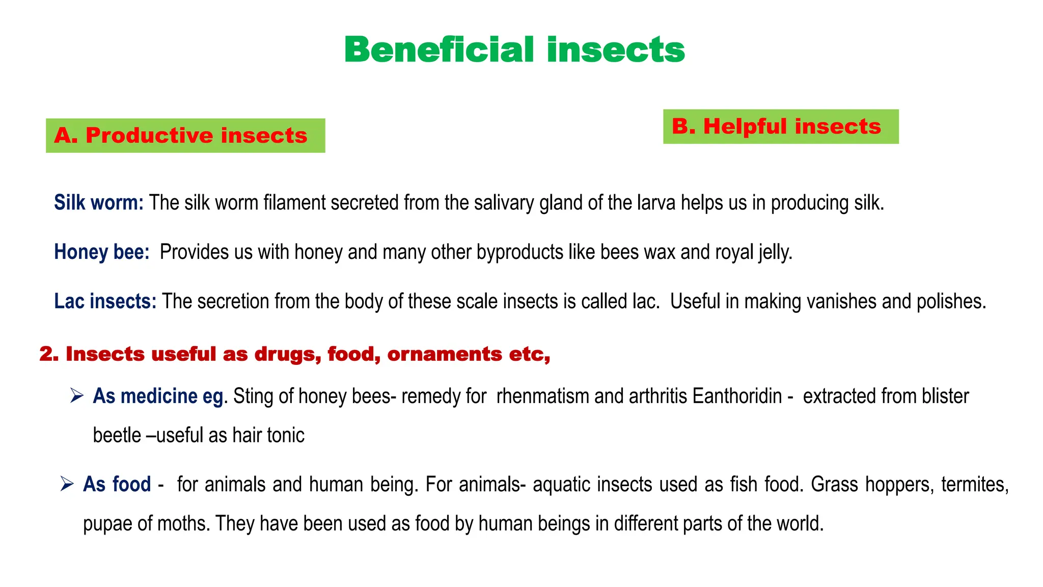 beneficial as pollinator, Beneficial Insects.pptx