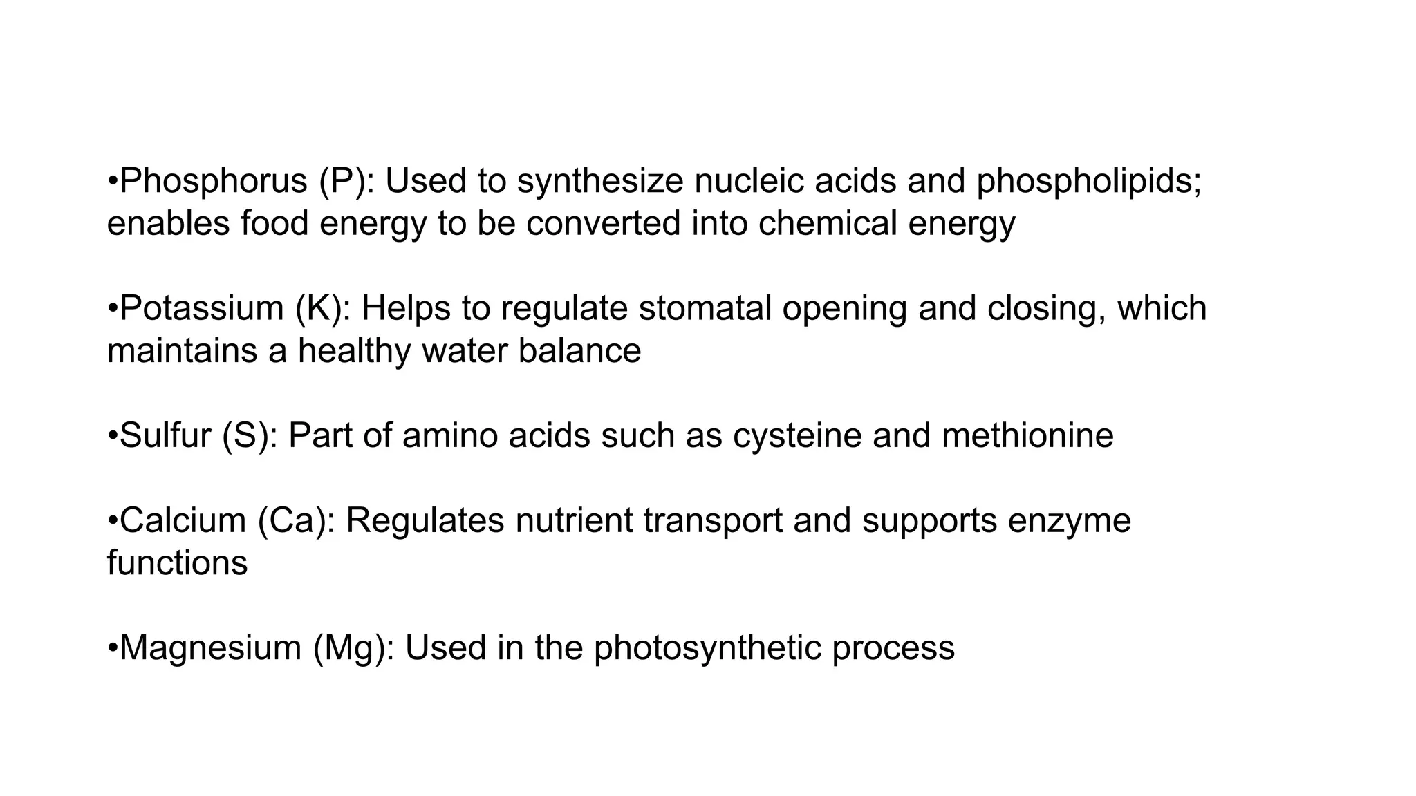 Beneficial nutrient elements (Plant Physiology) | PPTX