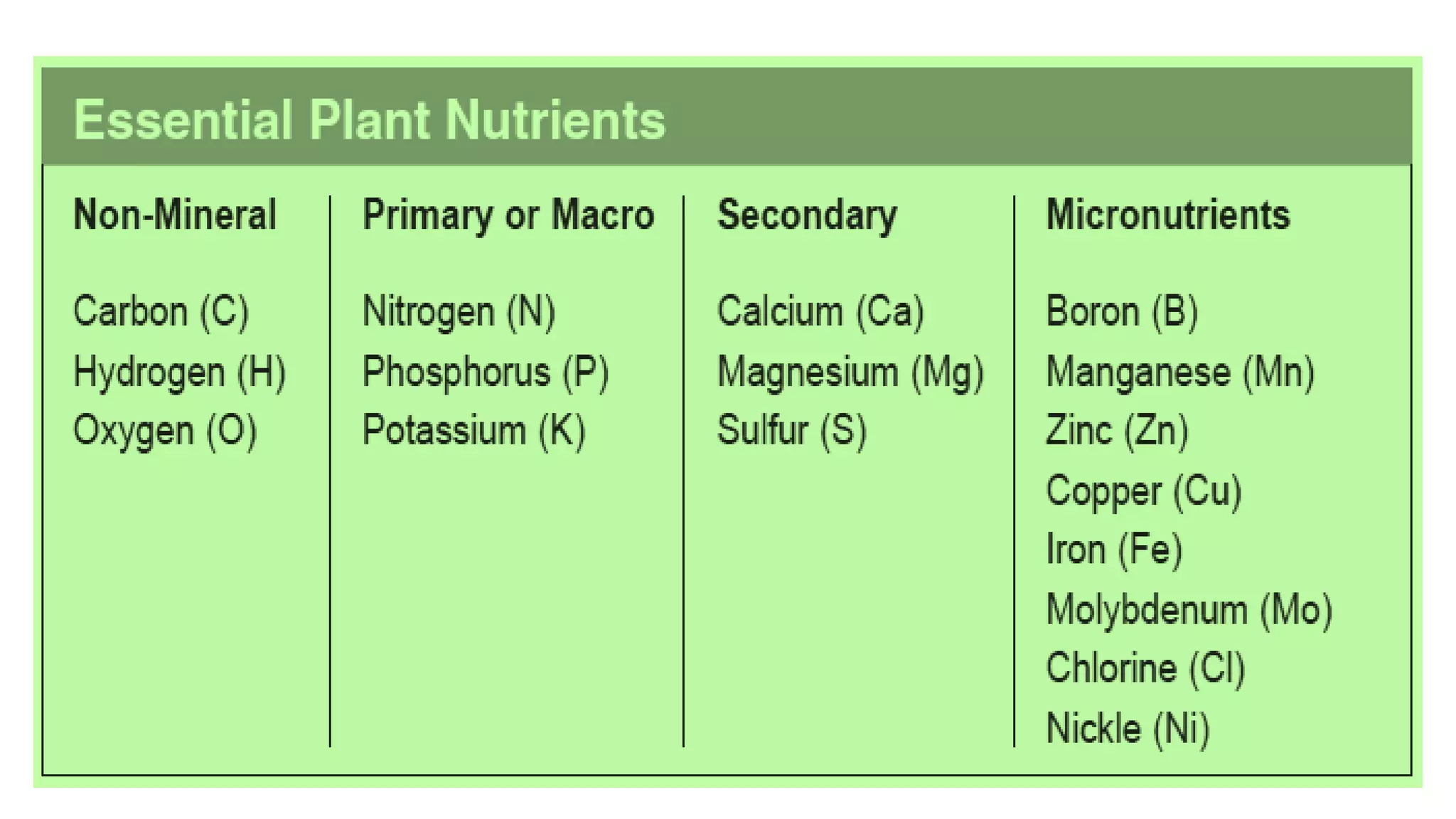 Beneficial nutrient elements (Plant Physiology) | PPTX
