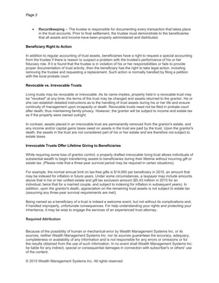 Beneficiary of a trust | PDF