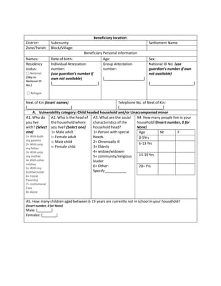 Beneficiary selection form final 11.01.19