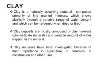 Beneficiation and mineral processing of clay minerals | PDF