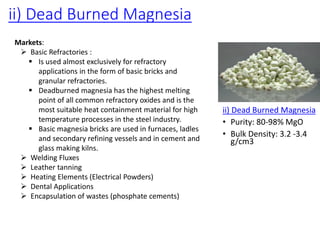 Beneficiation and mineral processing of magnesium minerals | PDF