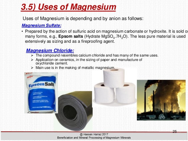 Beneficiation and mineral processing of magnesium minerals