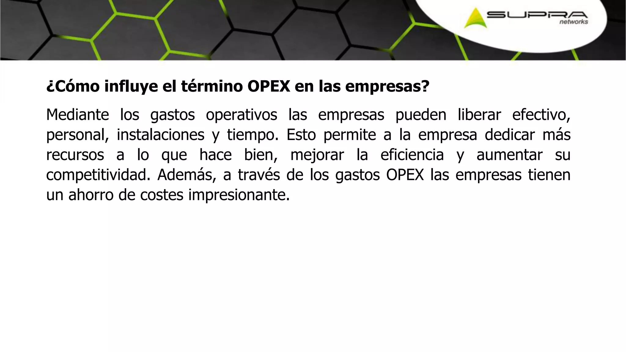 CAPEX y OPEX: Diferencias y beneficios | PDF
