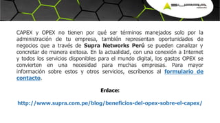 CAPEX y OPEX: Diferencias y beneficios | PDF
