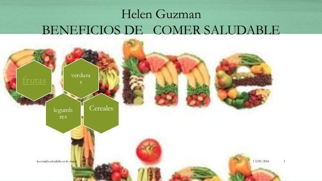 Ventajas De Comer Alimentos