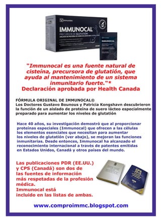 BENEFICIOS DE IMMUNOCAL | PDF