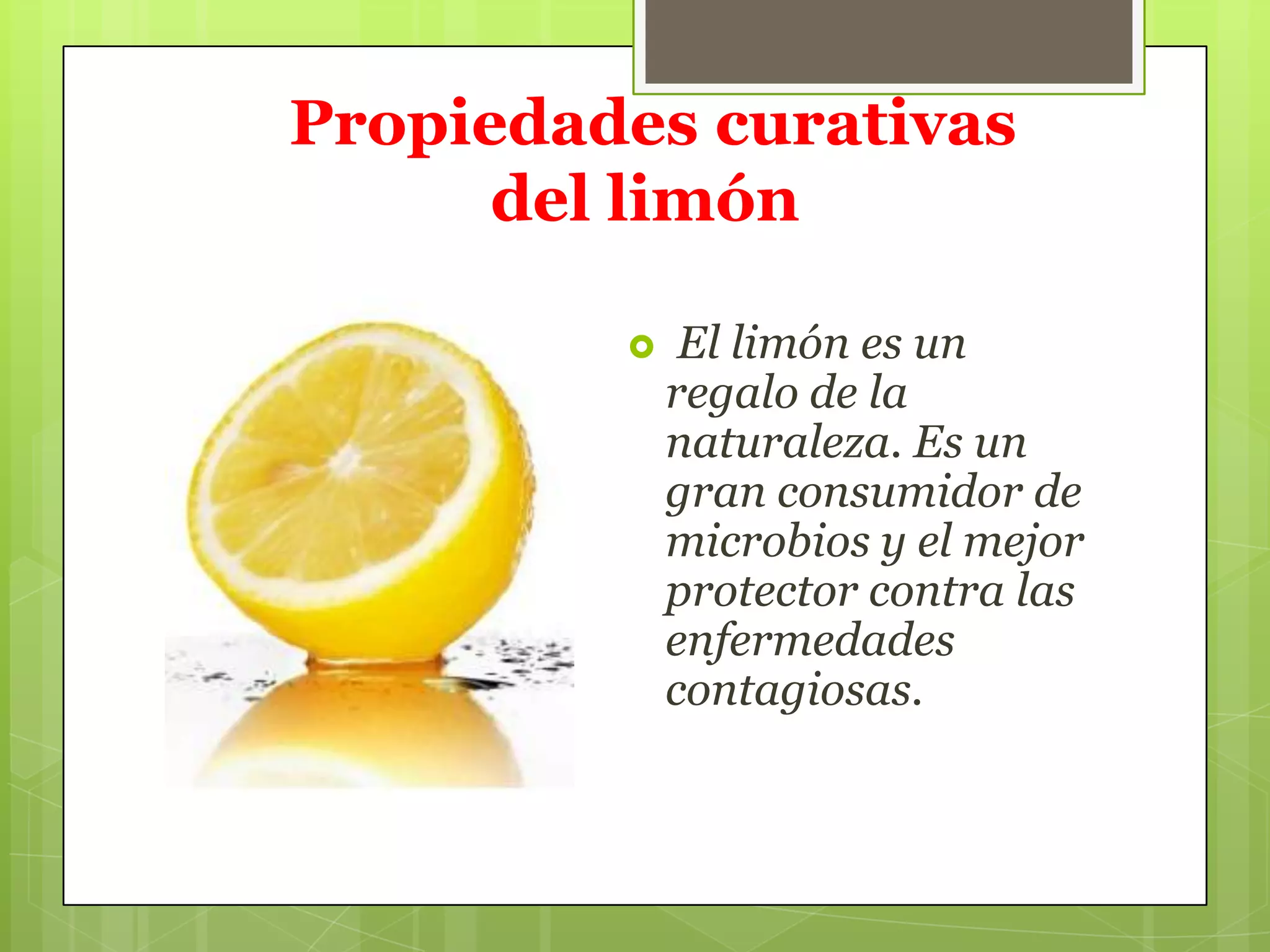 Beneficios del limón | PPTX