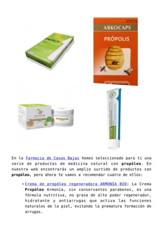 Beneficios del propoleo | PDF