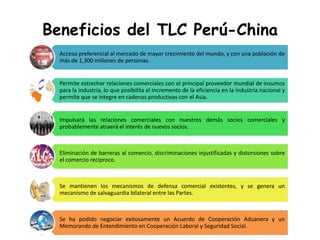 Beneficios del TLC Perú - China | PPTX