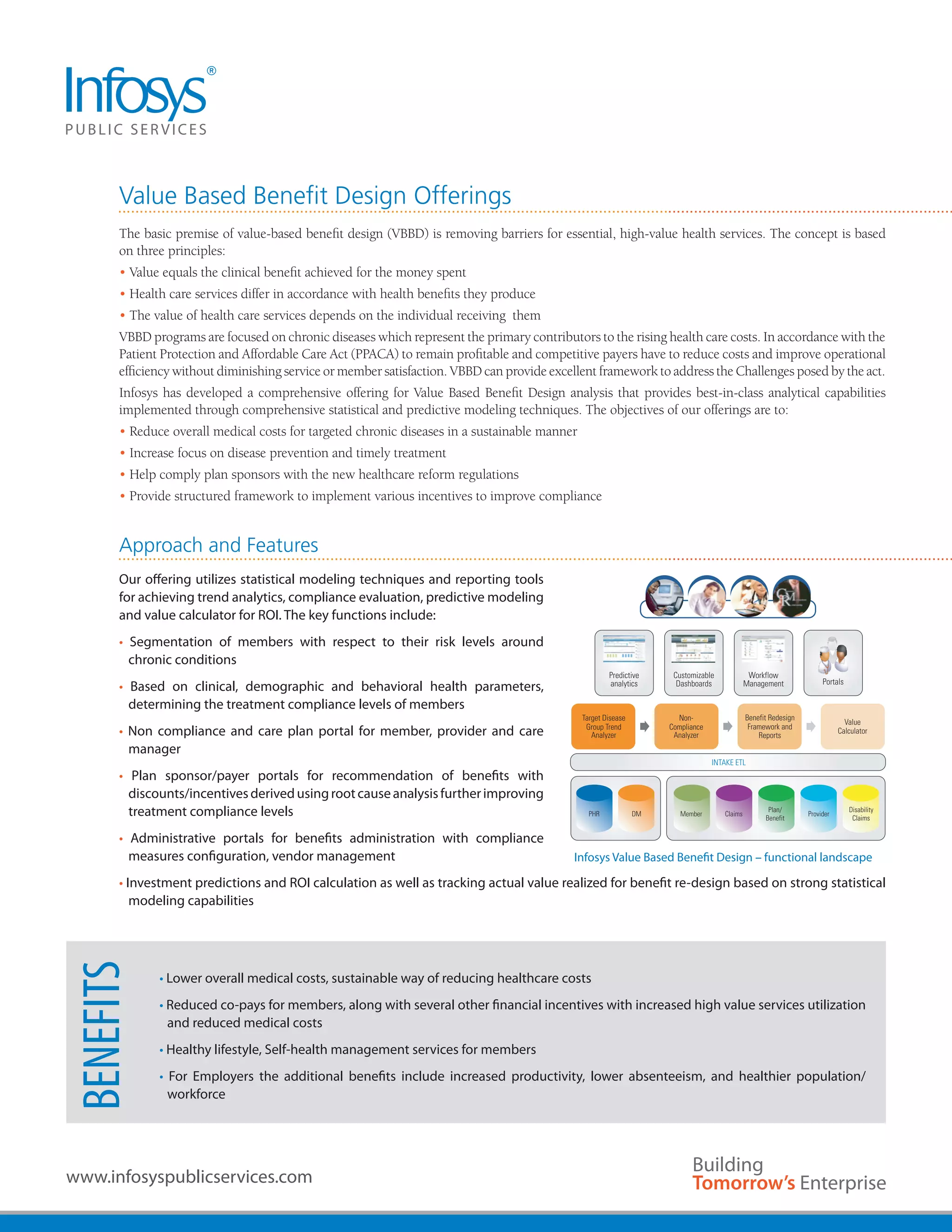 InfosysPublicServices - Value Based Benefit Design | VBBD Analysis | PDF