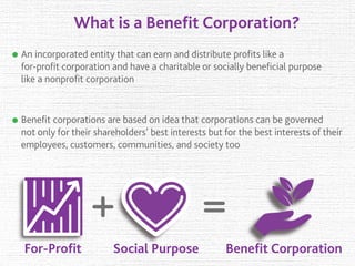 Benefit corporation slides_v06 | PDF