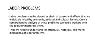 Benefit cost ratio and labor problems | PPT