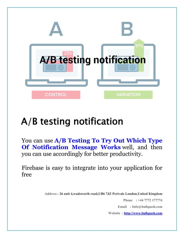 Benefit for firebase push notification | PDF Benefit for firebase push notification | PDF