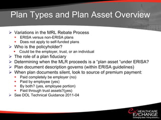 Healthcare Reform and MLR Update | PPT