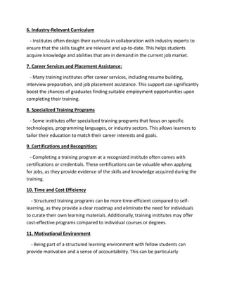 Benefit of enrolling in a software training institute.docx