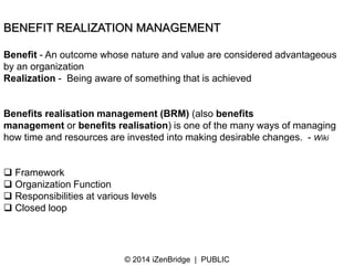 Benefit Realization Management iZenBridge | PDF | Business | Business ...