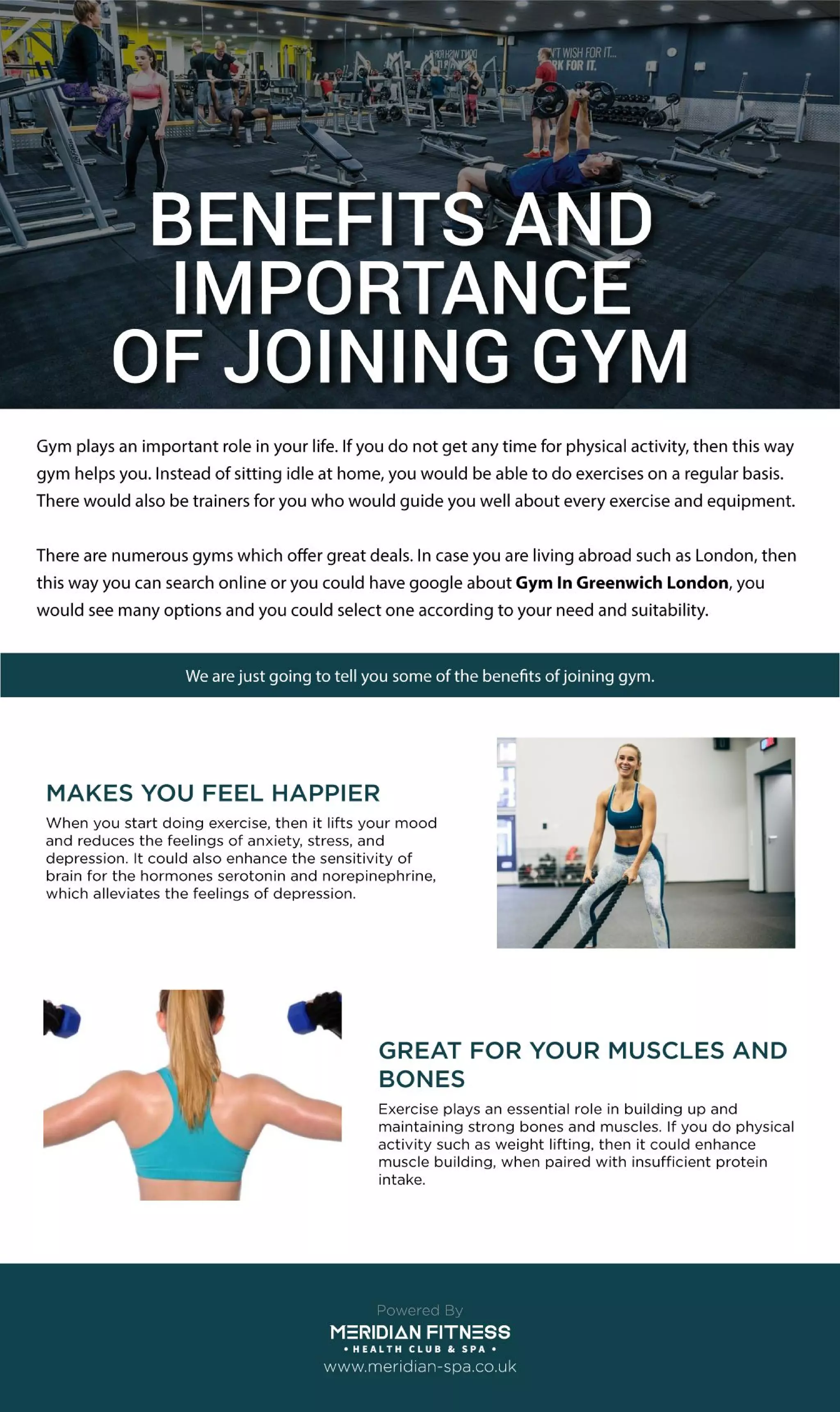 BENEFITS AND IMPORTANCE OF JOINING GYM | PDF