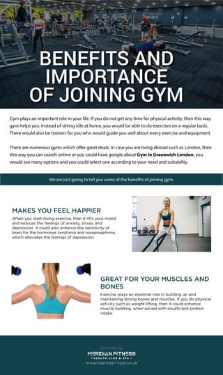 BENEFITS AND IMPORTANCE OF JOINING GYM | PDF