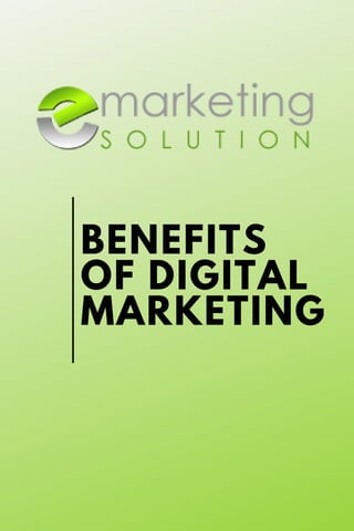 Benefits digital marketing digiknowhow | PDF