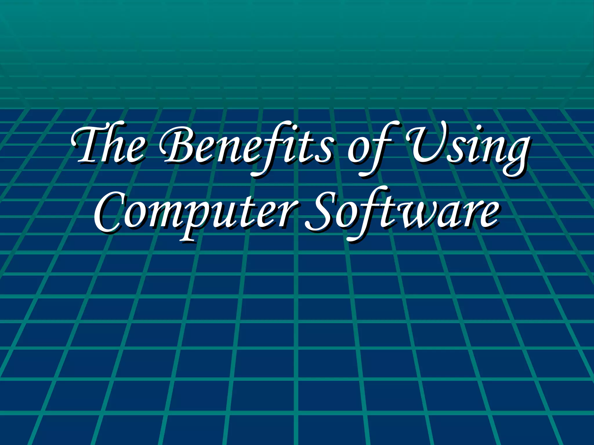 Benefits Of Computer Software | PPT | Shareware and Freeware | Computer ...