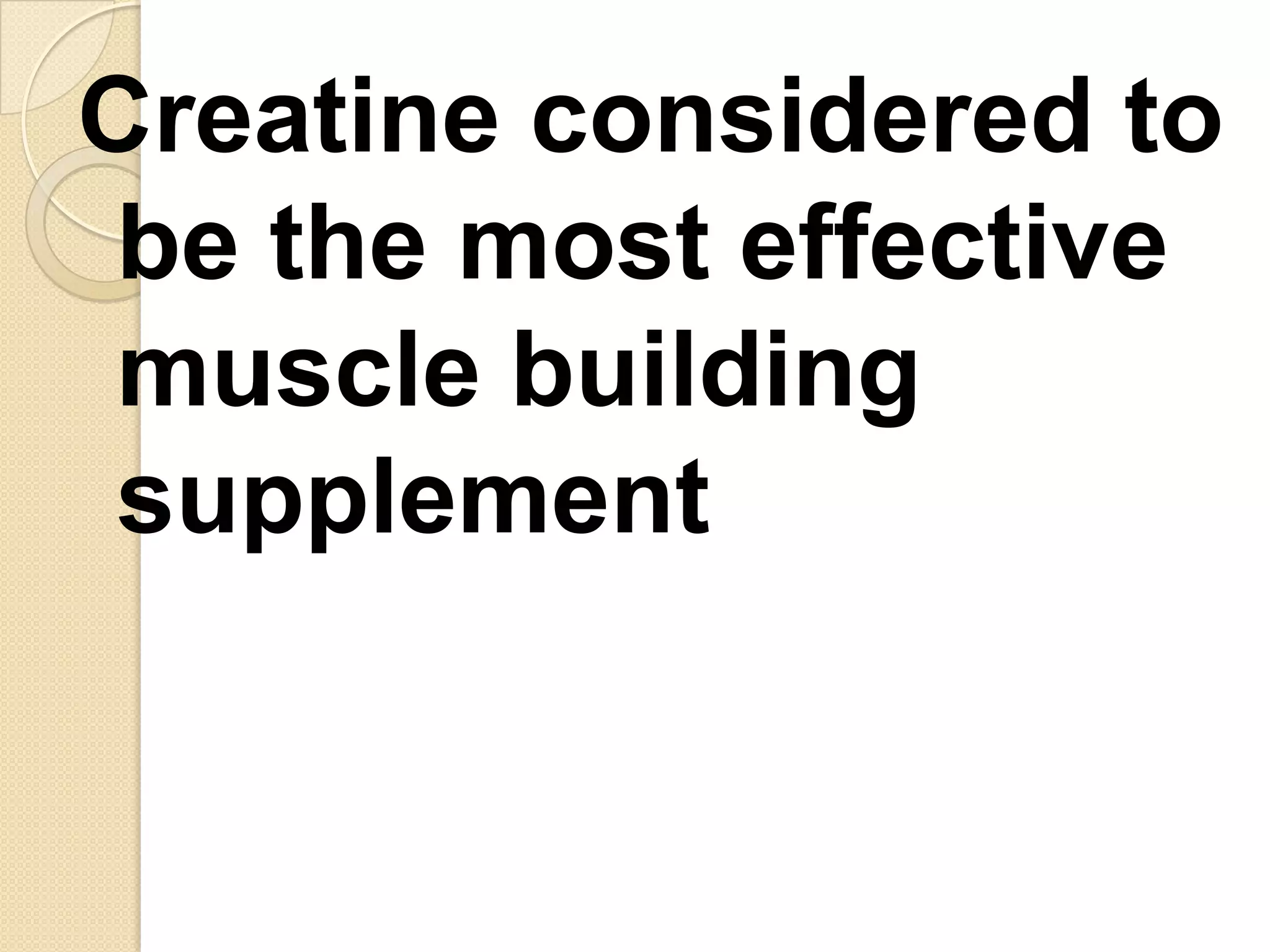 Benefits of-creatine | PPTX | Nutrition | Healthy Living