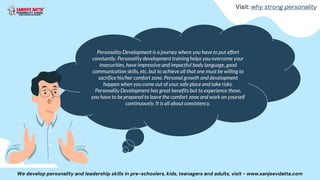 Benefits of Personality Development | PPTX