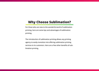 Benefits of Sublimation Printing | PolyesterClothing.com