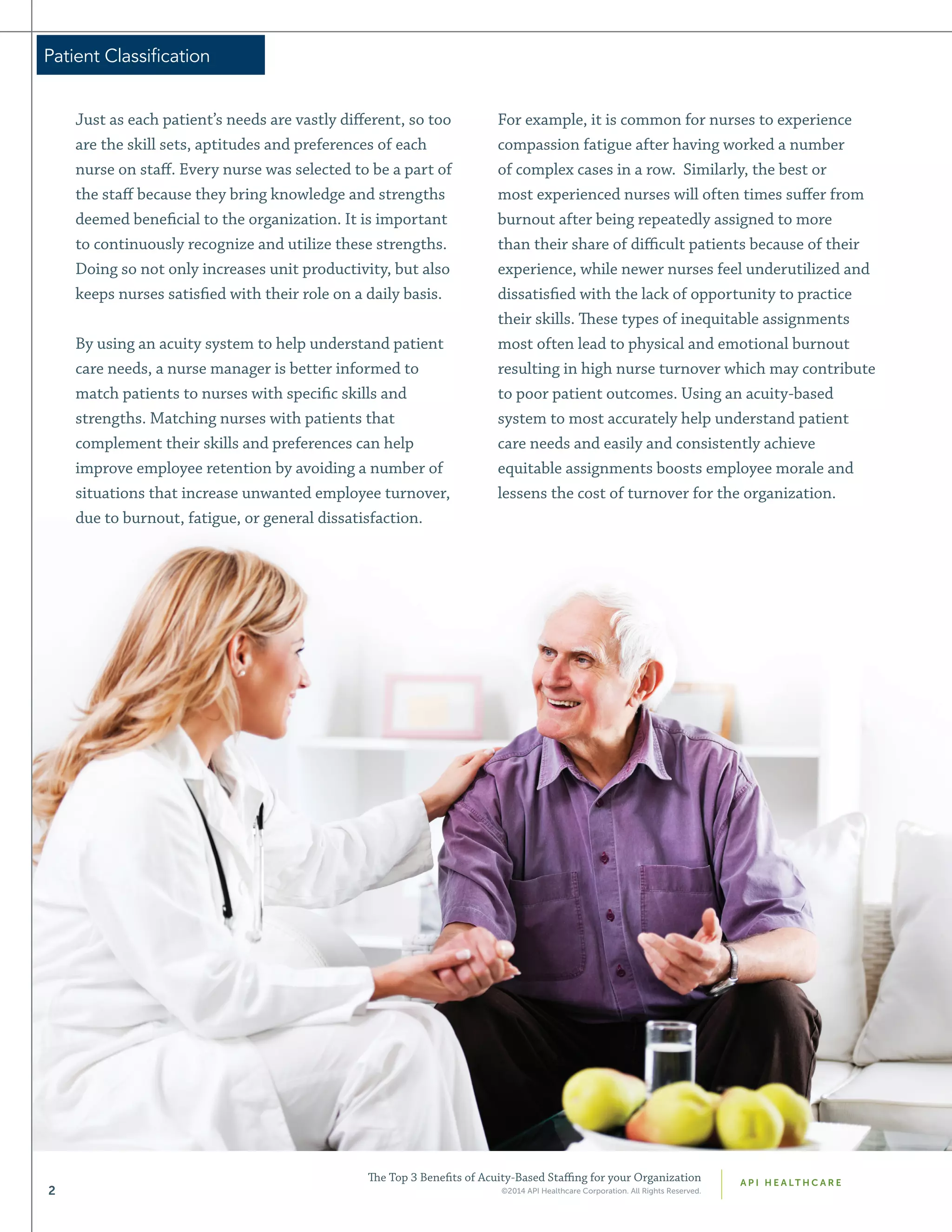 The Top 3 Benefits of Acuity-Based Staffing for Your Organization | PDF ...