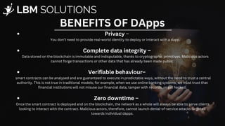 Benefits and Advantages of DApps [The DApps Development Company in ...