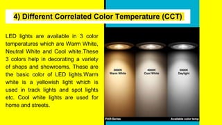 Benefits and advantages of led lights ppt | PPTX