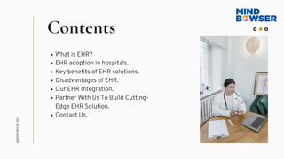 Benefits and challenges of ehr | PDF | Healthcare Industry | Industries