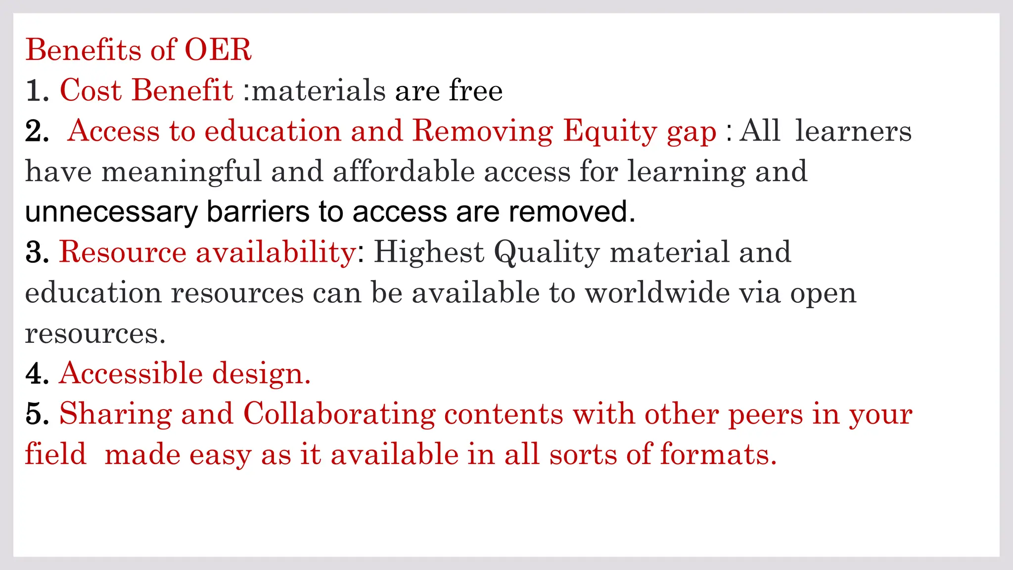 Benefits and Challenges of OER by Shweta Babel.pptx