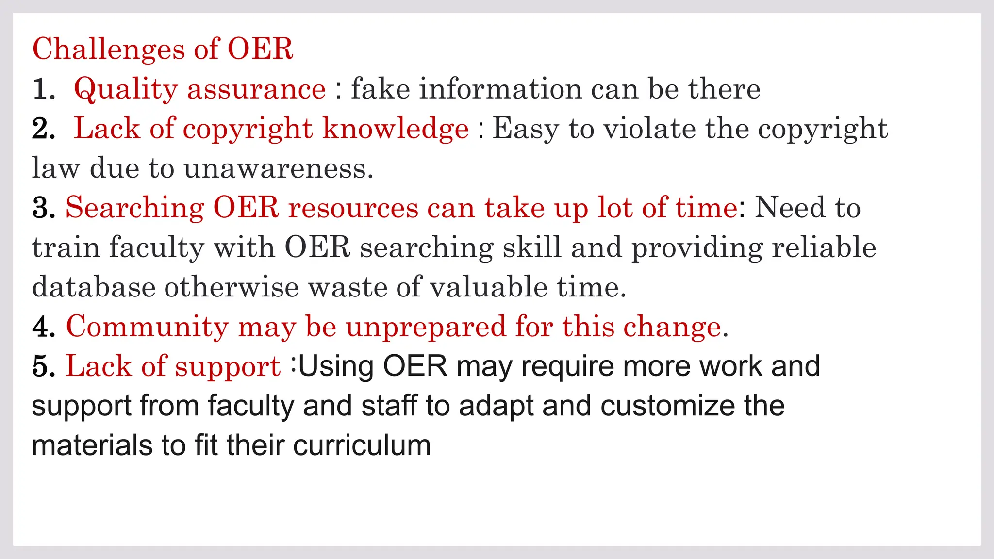 Benefits and Challenges of OER by Shweta Babel.pptx
