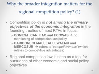 Benefits and challenges of regional competition agreements – BOTH ...