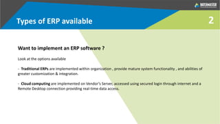 Benefits and Drawbacks of Cloud ERP vs Traditional ERP Systems | PPTX