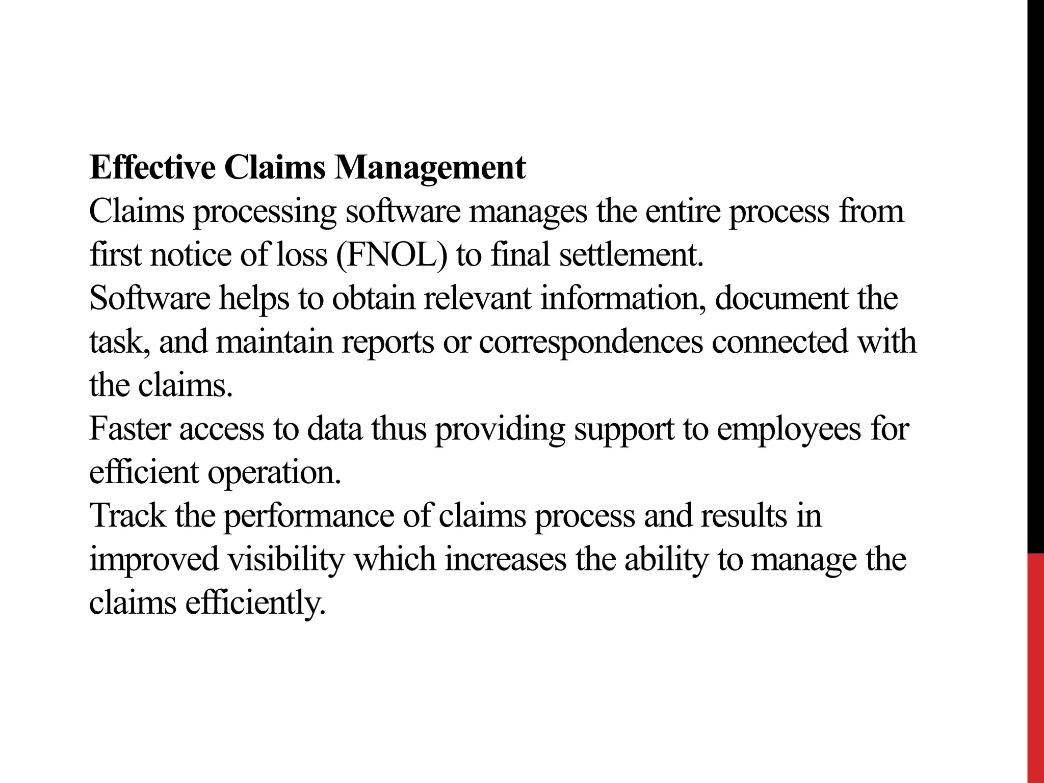 Benefits and Functionality of Claims Processing Software | PPTX