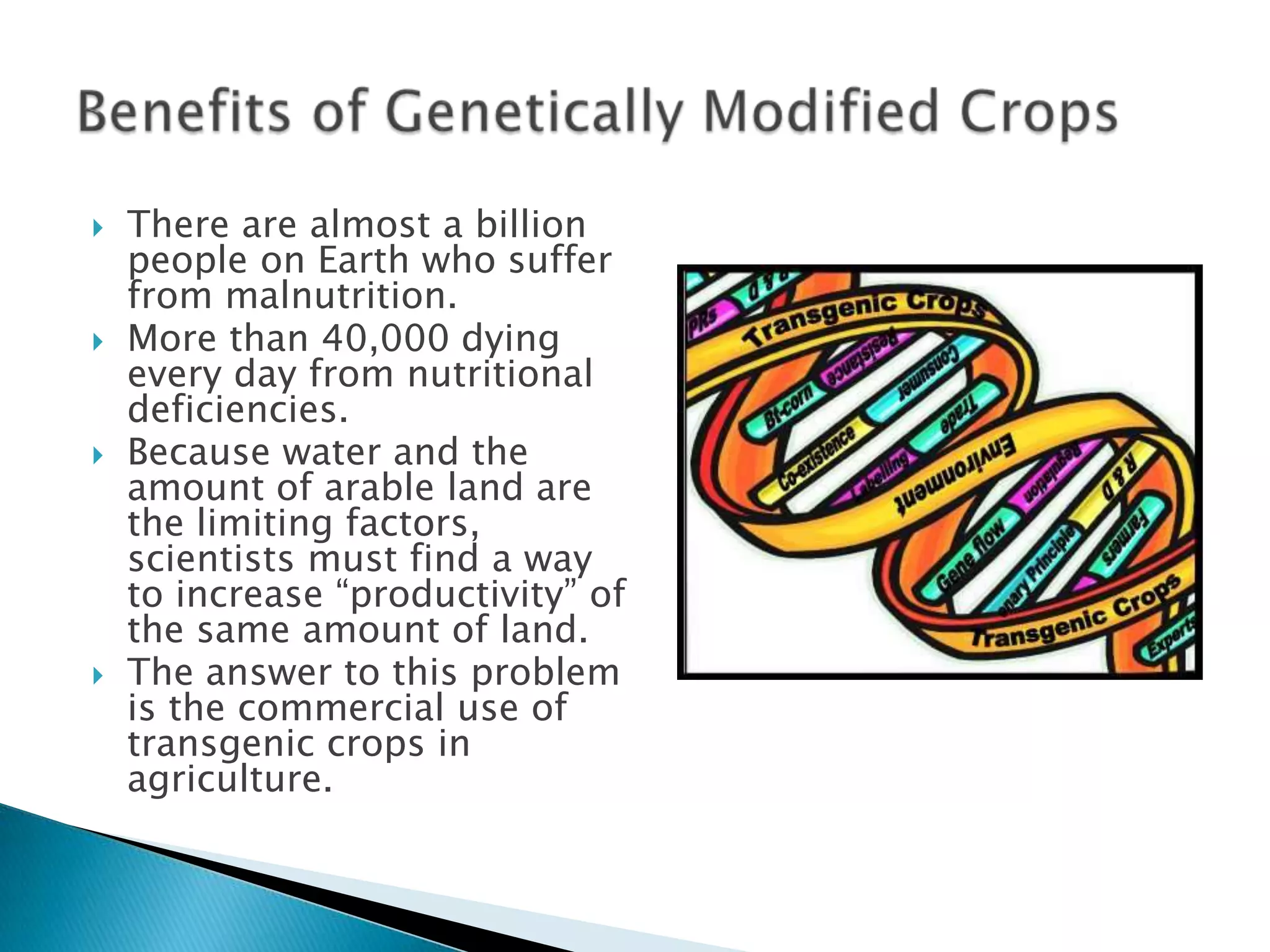 Benefits and harms of genetic modification (sharath reddy and hrachya ...