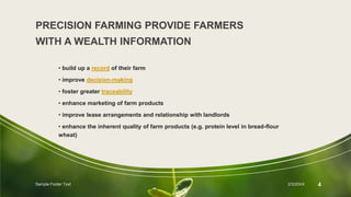 BENEFITS AND LIMITATIONS OF PRECISION FARMING.pptx