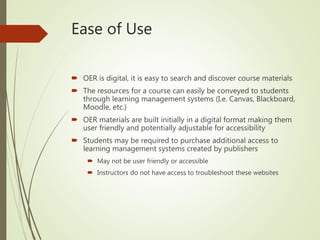 Benefits & Challenges of OER | PPTX